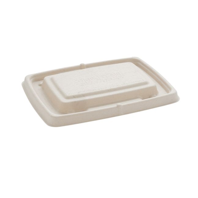 Pulp Lids for 600/950ml Rectangular Small Tray | Enviropack